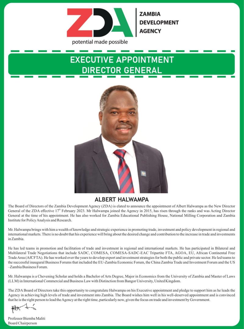 ≫ Boosting Zambia's Economy: The Role of Zambia Development Agency in ...